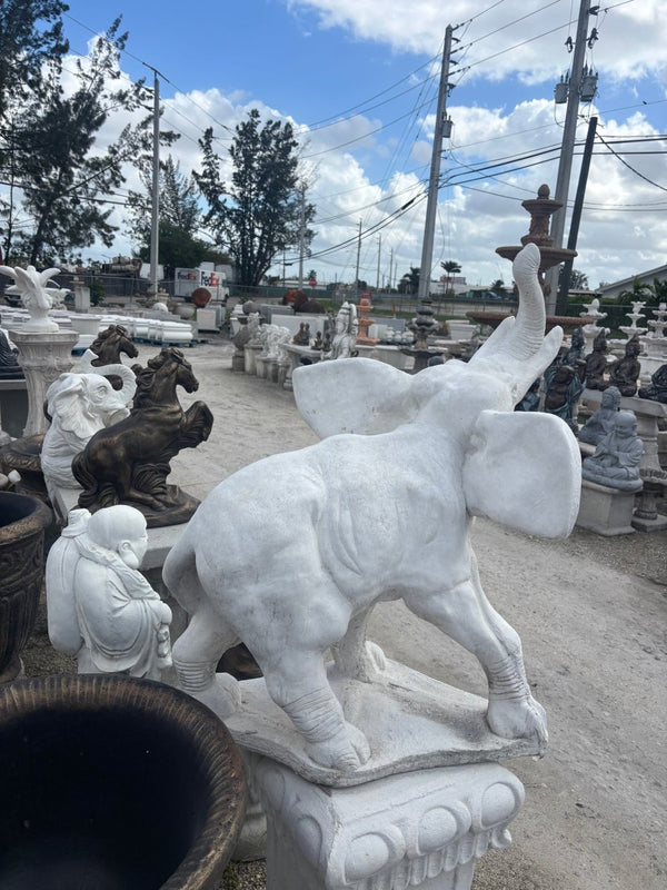 Large Concrete Elephant Statue – Outdoor Garden Sculpture – CBSD